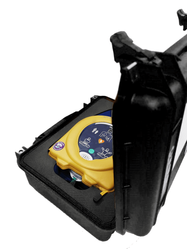 Black Hard Case with HeartSine 360P Defibrillator